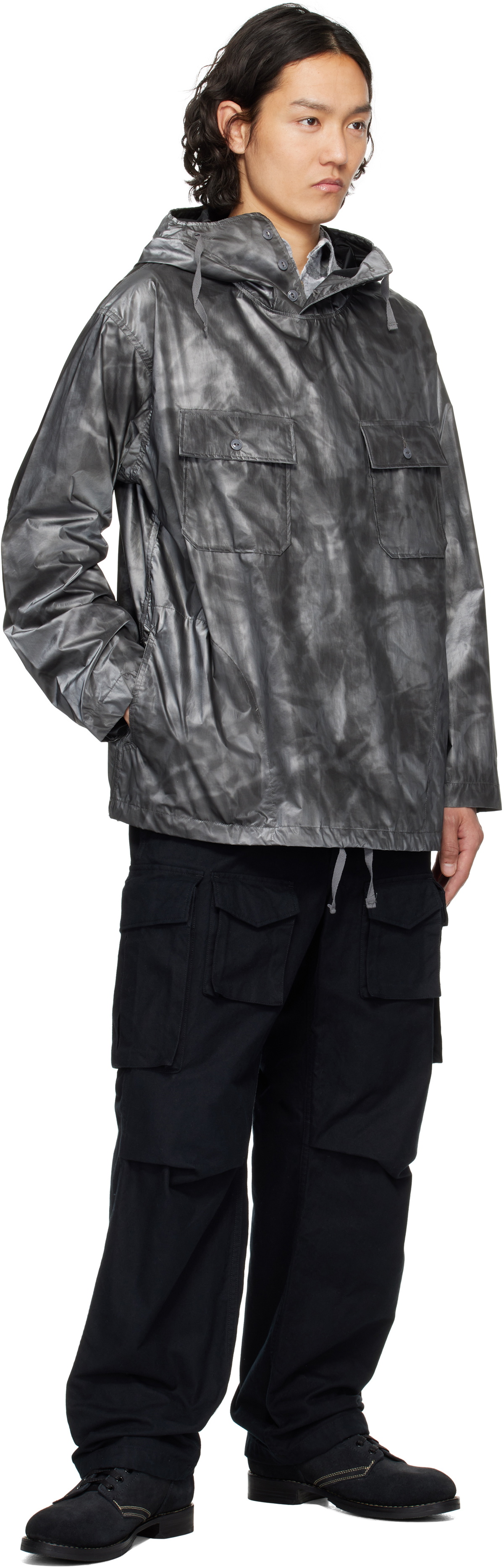 Engineered Garments Gray Cagoule Jacket Engineered Garments