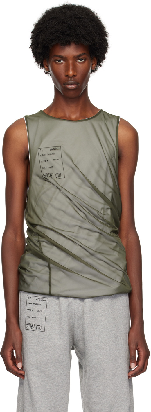Olly Shinder Green Twisted Tank Olly Shinder
