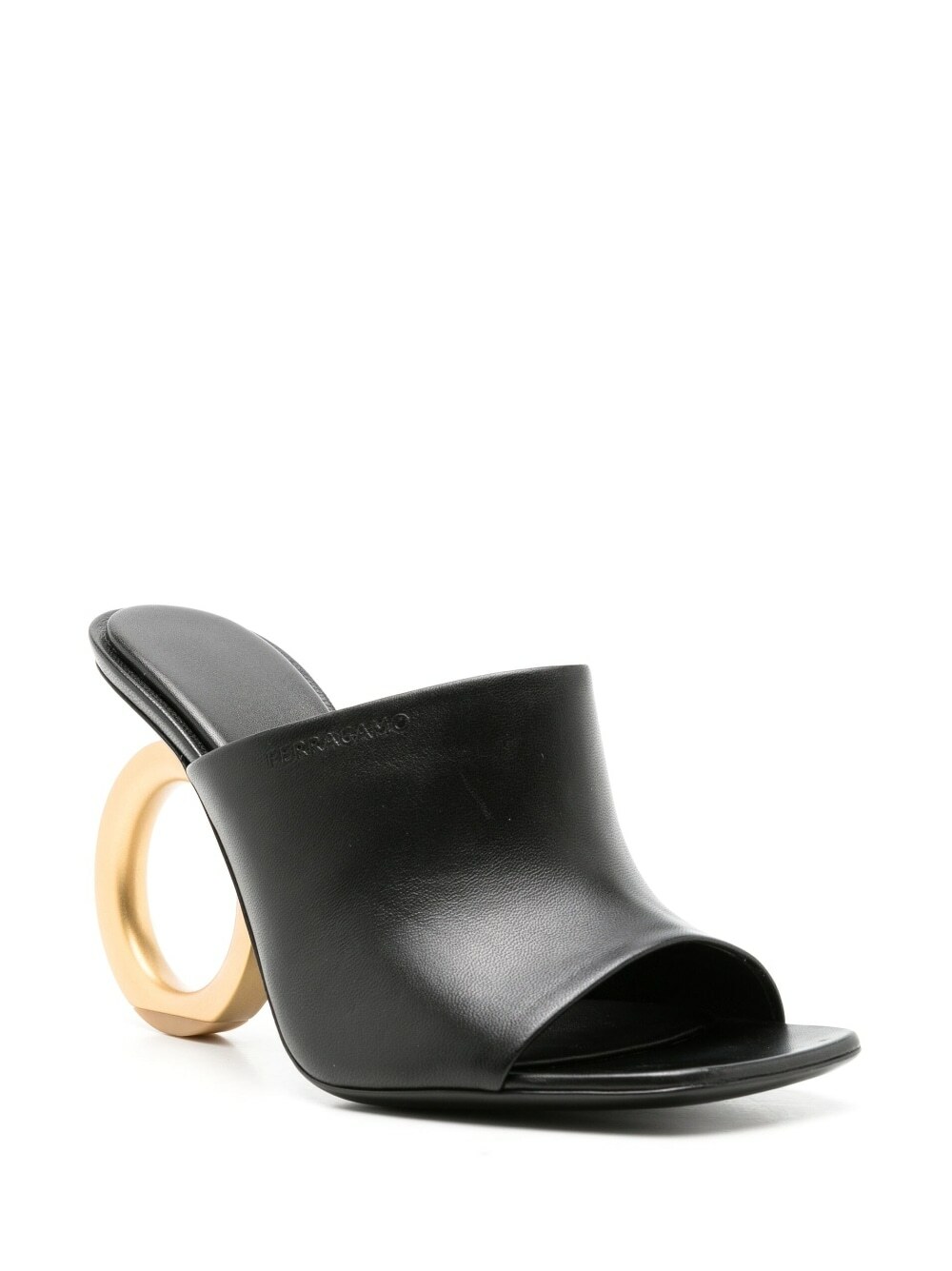 FERRAGAMO - Gancio Leather Mules Salvatore Ferragamo