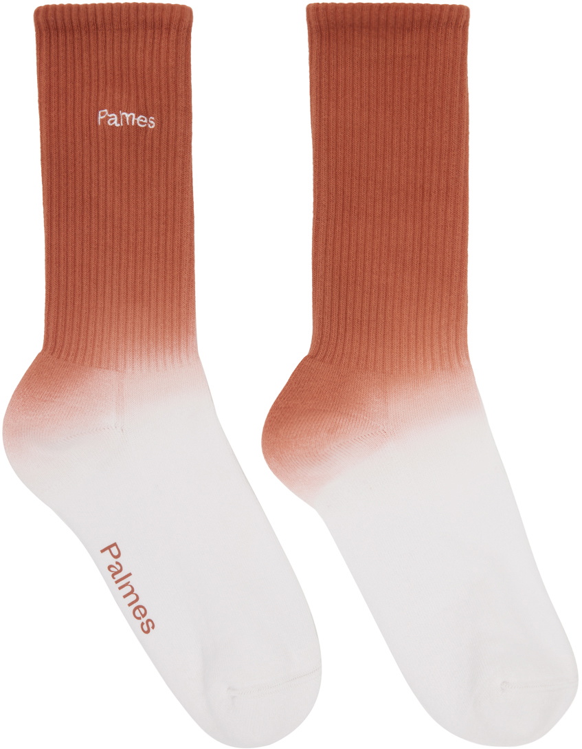 Palmes Two-Pack Orange Stained Socks Palmes