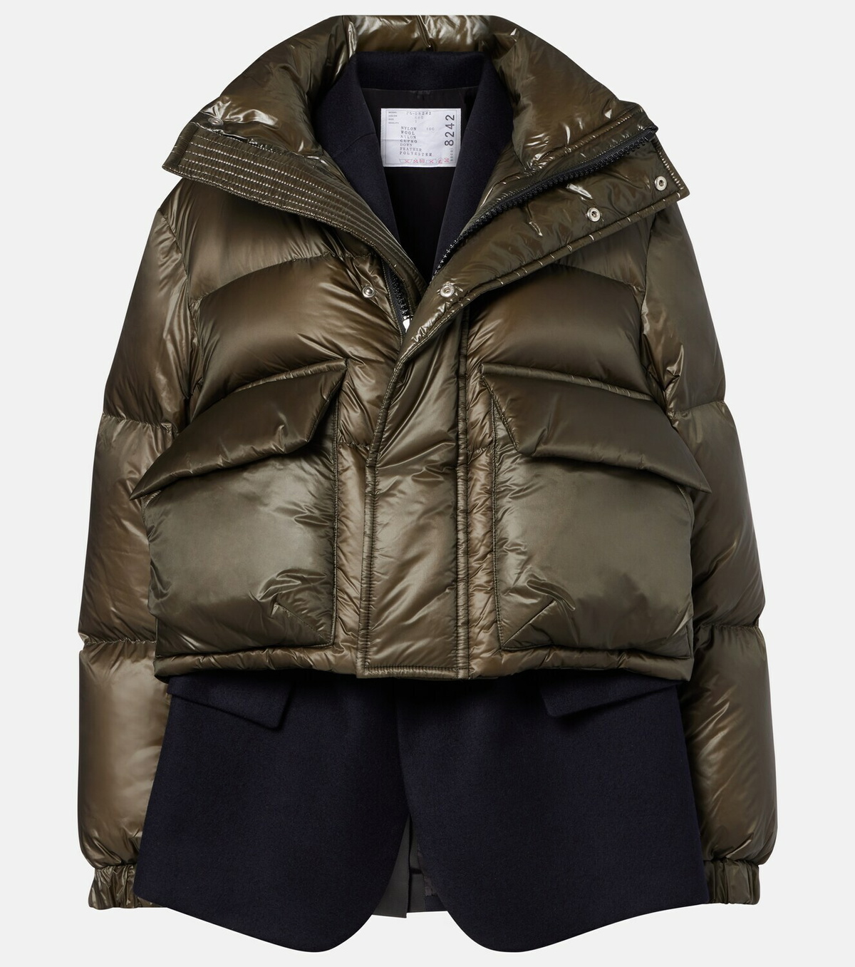 Sacai Layered wool down jacket Sacai