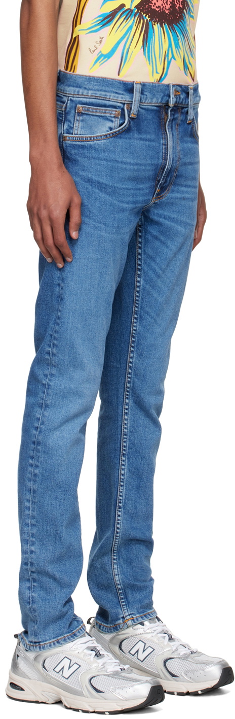 Nudie Jeans Blue Lean Dean Slim Tapered Jeans Nudie Jeans Co