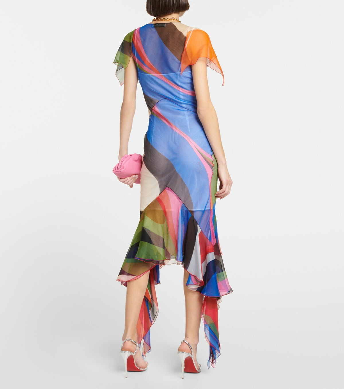 Pucci - Printed silk midi dress Emilio Pucci