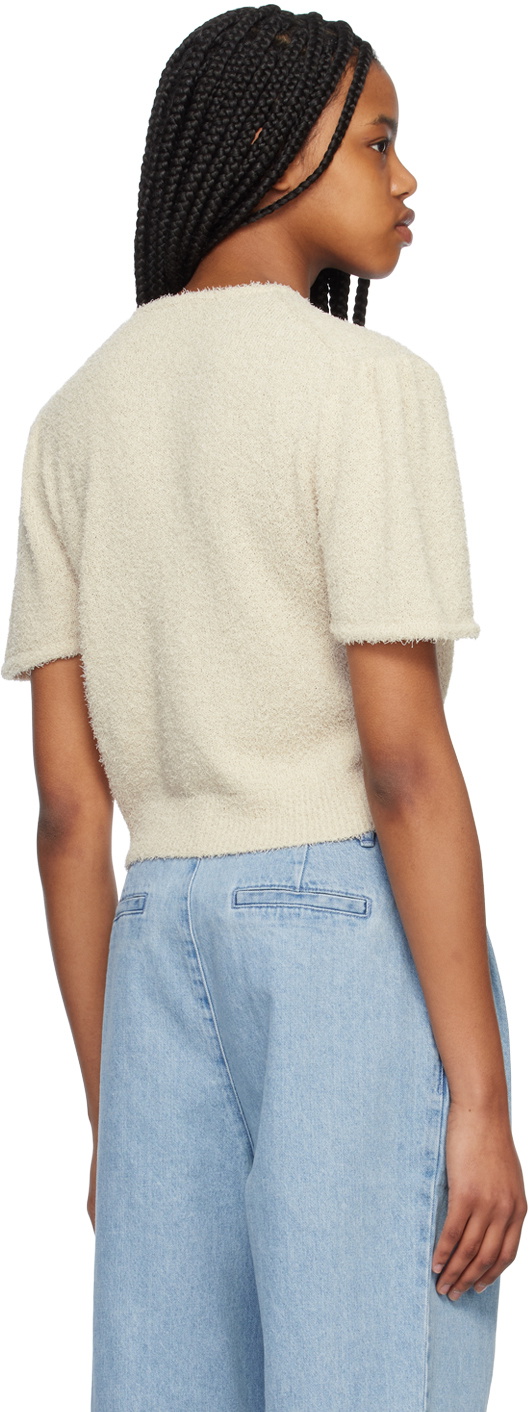 AMOMENTO Beige Fancy Balloon Cardigan AMOMENTO