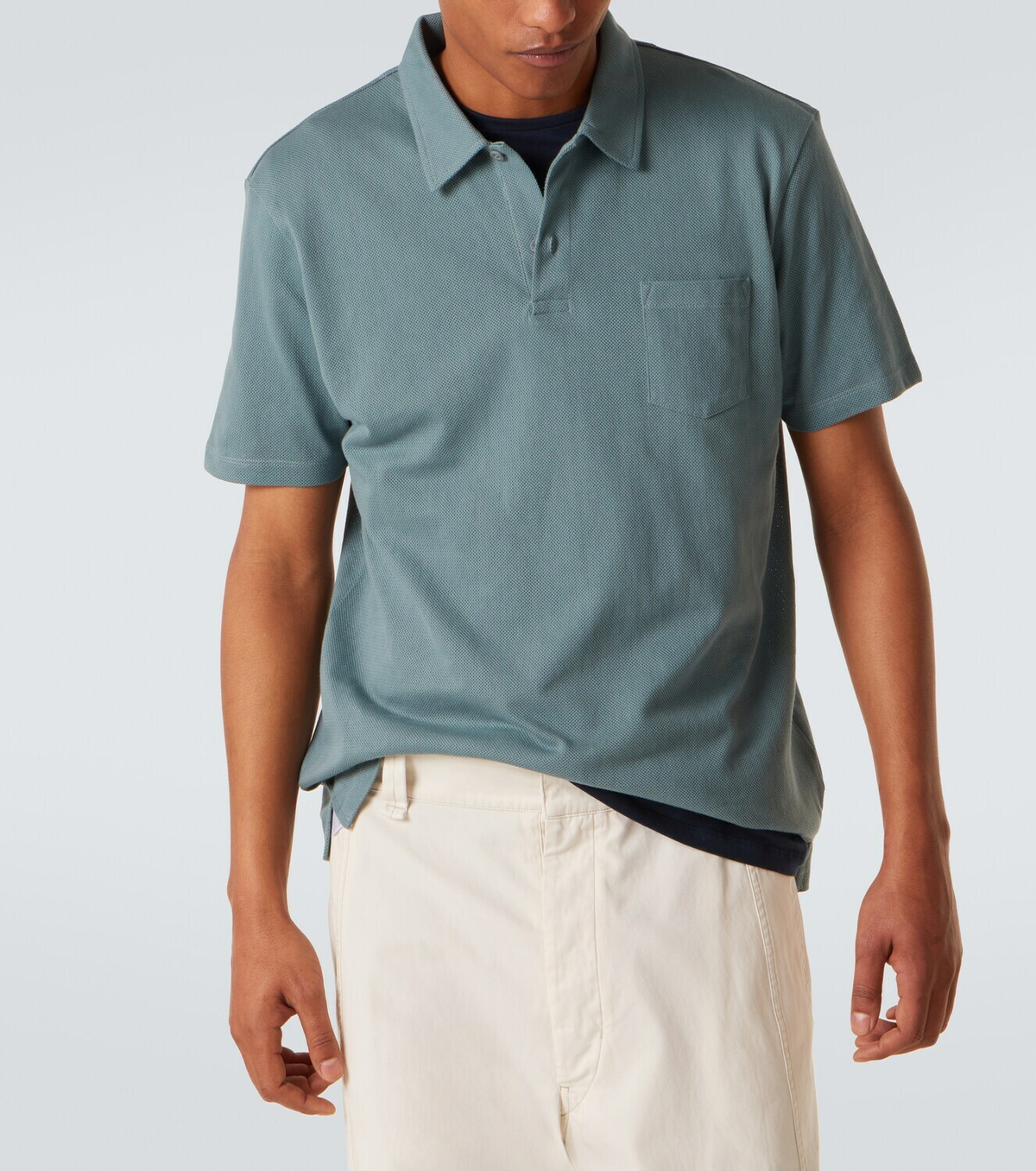 Sunspel Riviera cotton mesh polo shirt Sunspel