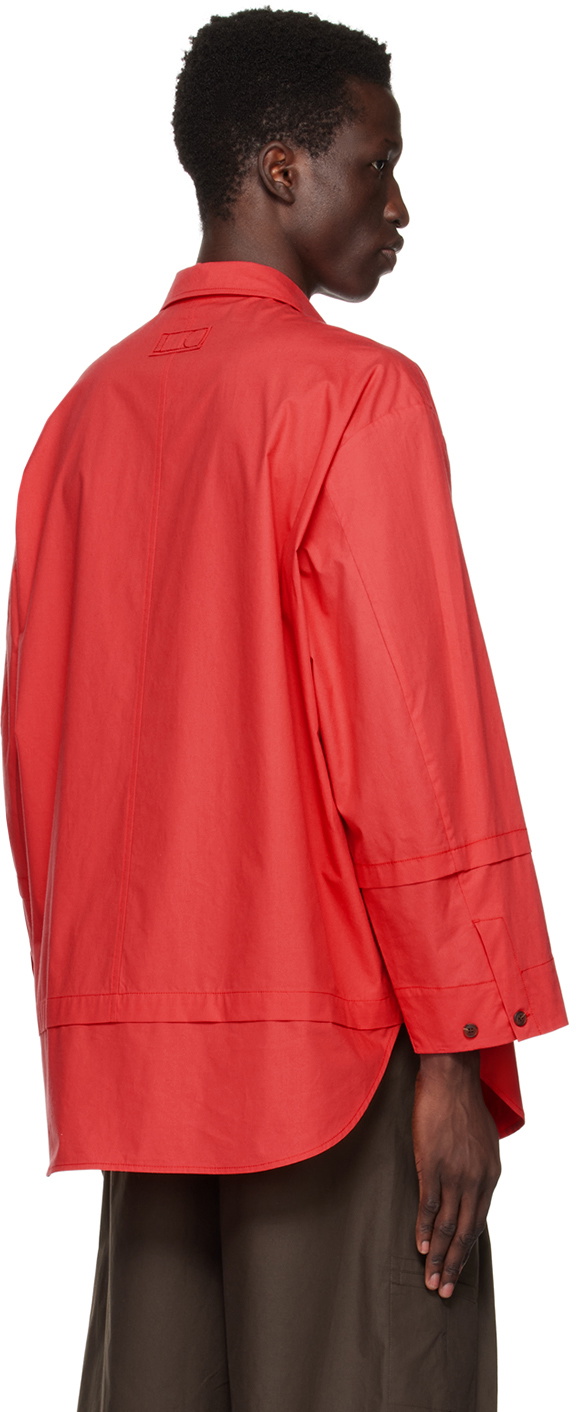 LOW CLASSIC Red Loose Fit Shirt Low Classic