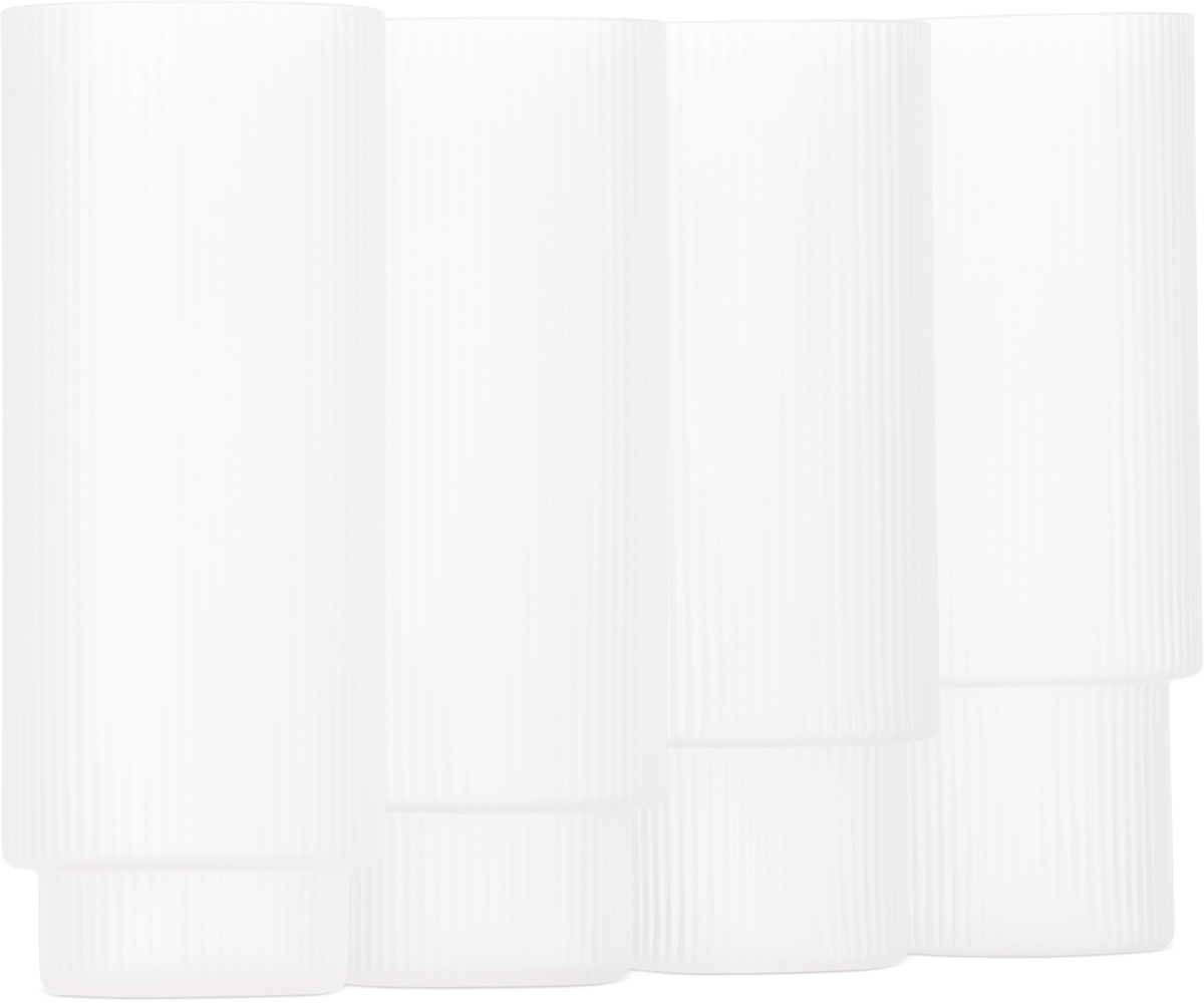 ferm LIVING Ripple Long Drink Glasses Set, 4 pcs ferm LIVING