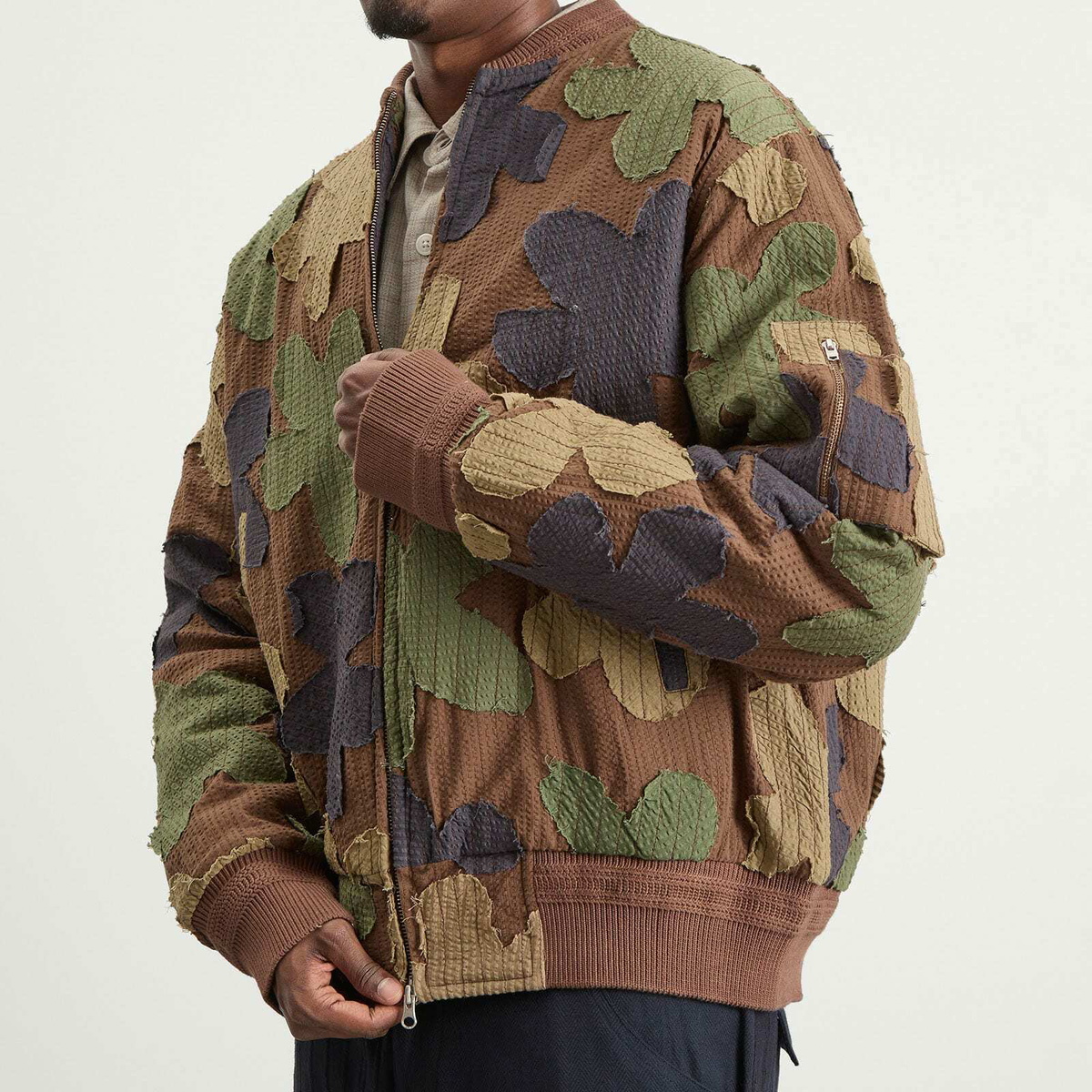 Kardo Men's Max Camo Bomber Jacket in Olive Kardo