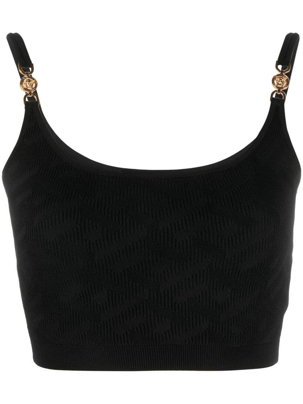 VERSACE - Cropped Knitted Top Versace