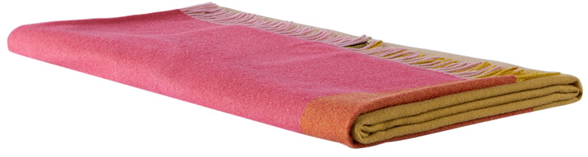 Vitra Pink & Beige Colour Block Blanket Vitra
