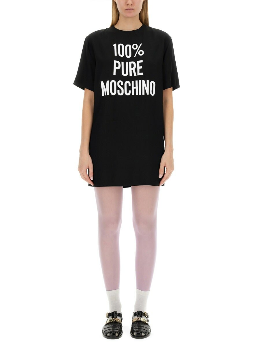 Moschino Dress With Logo Moschino