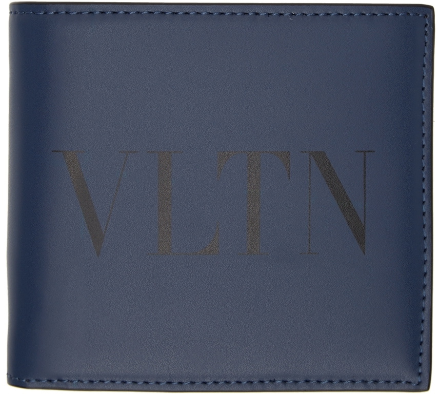 Valentino Garavani Indigo 'VLTN' Bifold Wallet Valentino Garavani