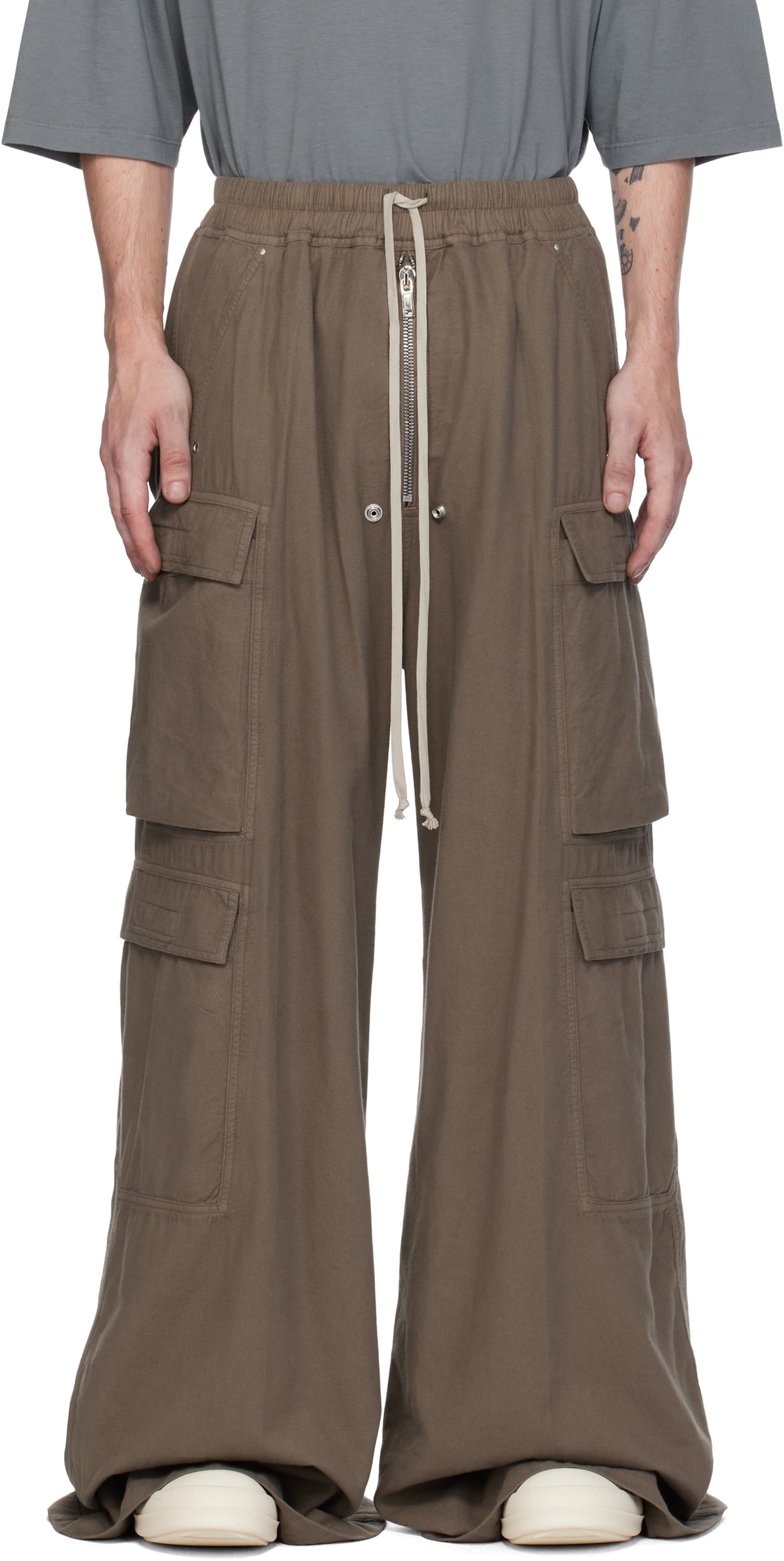 Rick Owens DRKSHDW Gray Porterville Double Jumbo Belas Cargo Pants Rick ...