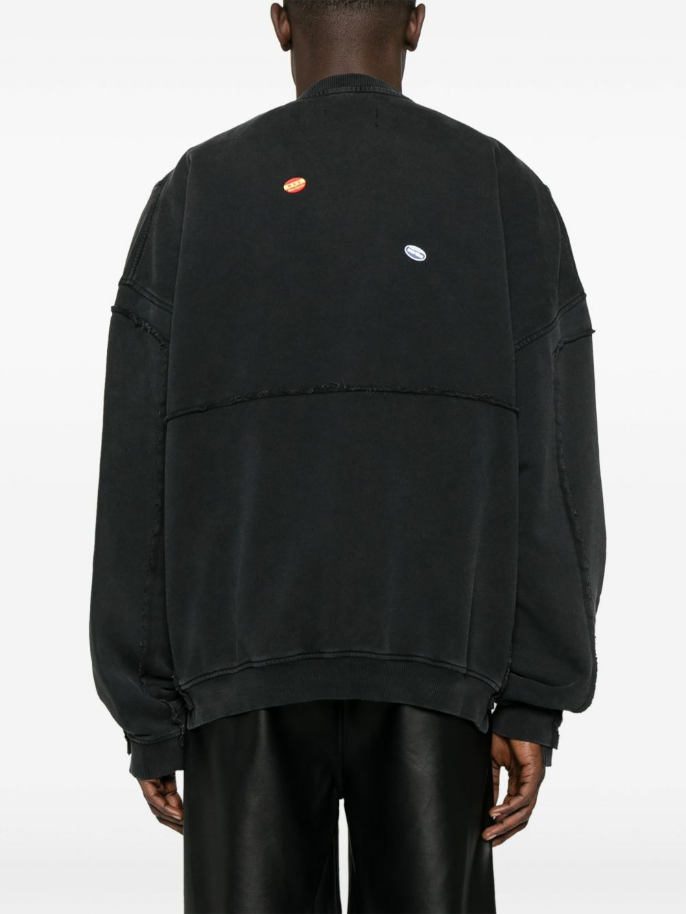 Martine Rose Zip-Up Crew-Neck Sweatshirt Martine Rose