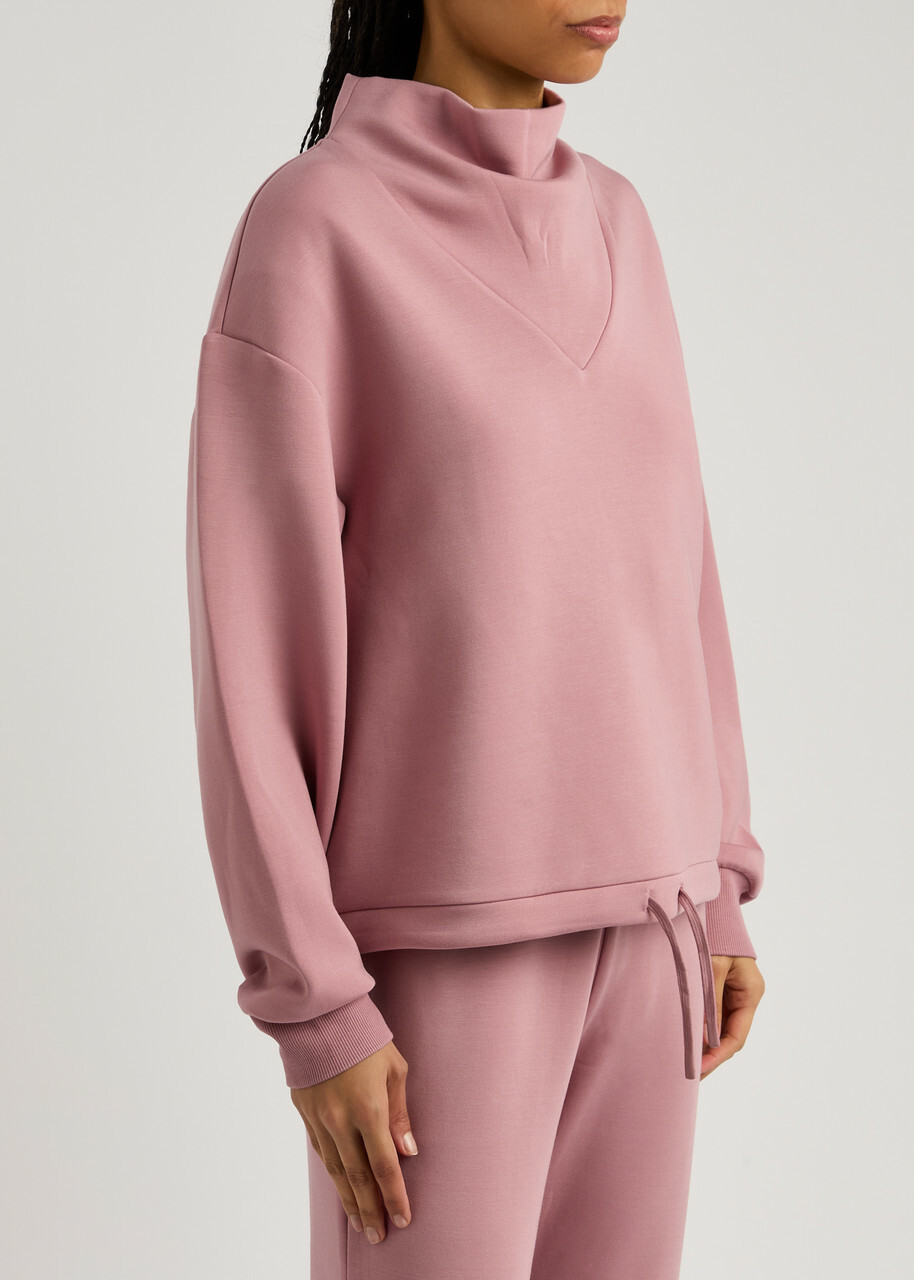 Varley Betsy Stretch-jersey Sweatshirt Pink Varley