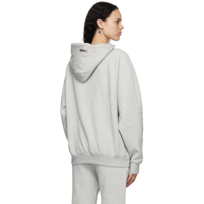 Essentials Grey Fleece Hoodie Essentials