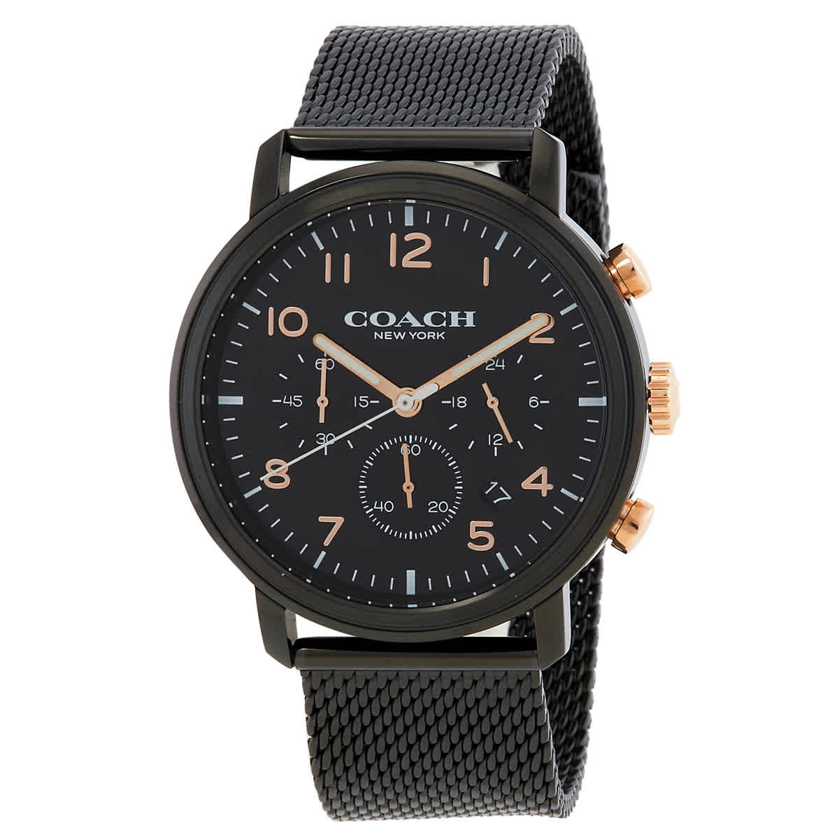 Coach Harrison Chronograph Quartz Black Dial Mens Watch 14602605 Coach