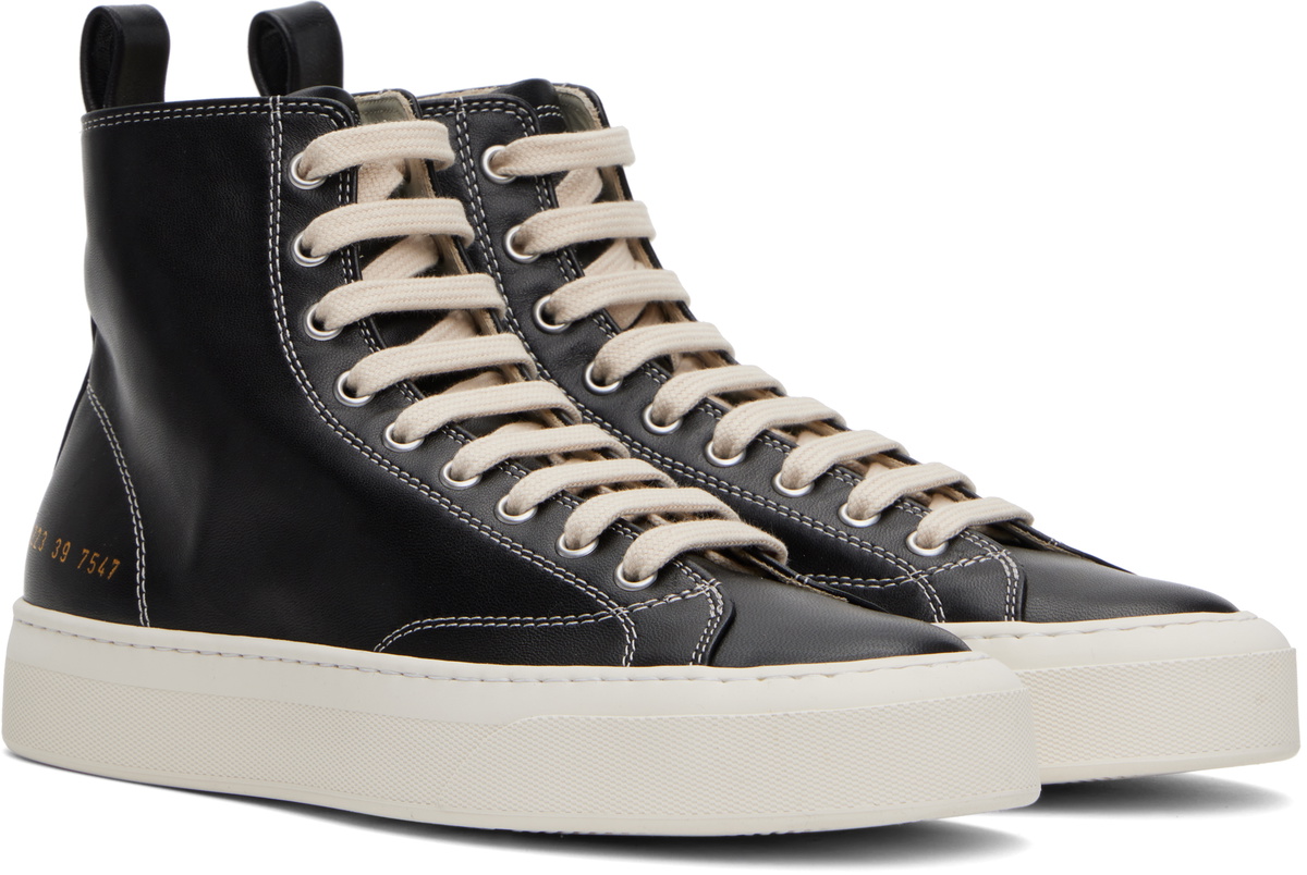 Common Projects Black Tournament High Sneakers Common Projects