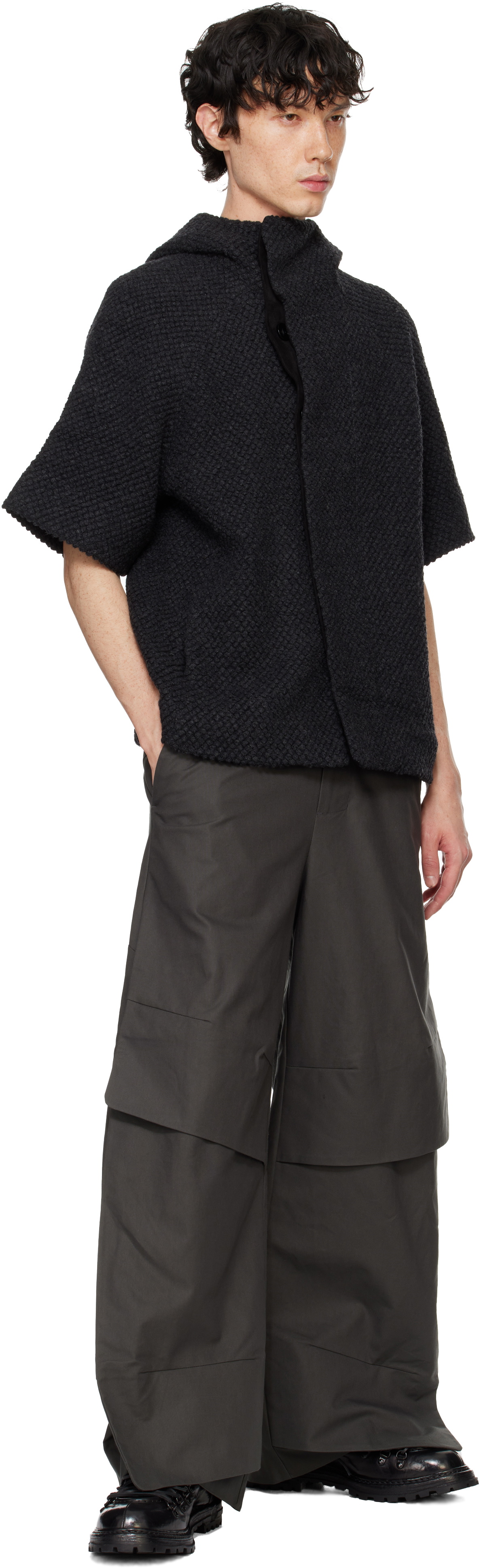 pet-tree-kor Gray Chord Jacket pet-tree-kor