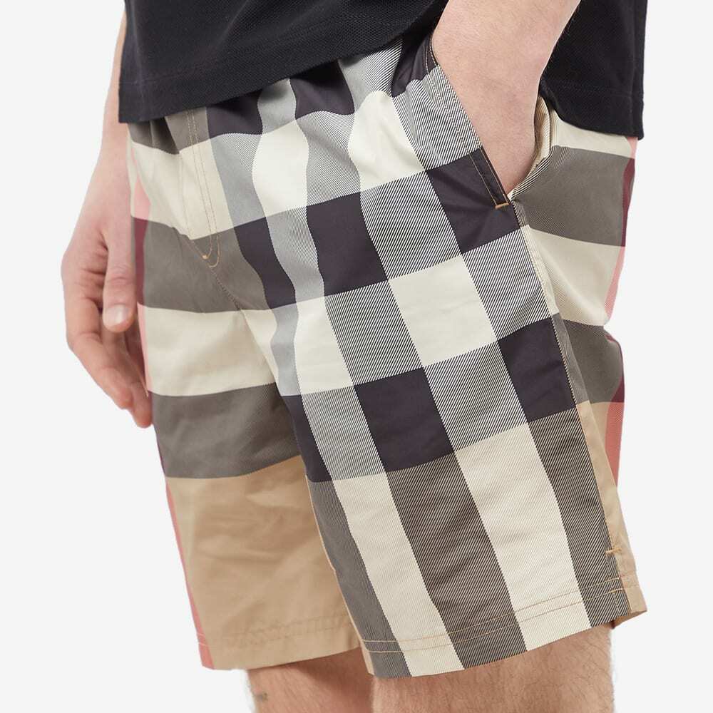 Burberry Men's Guildes Large Check Swim Short in Archive Beige Check Burberry