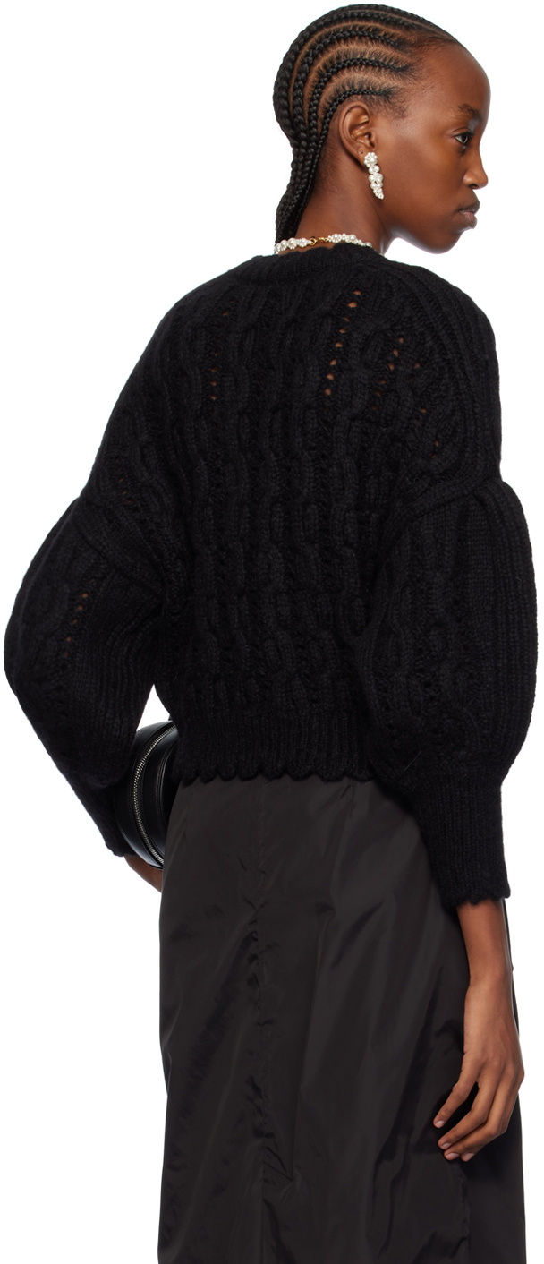 Simone Rocha Black Ribbon Sweater Simone Rocha