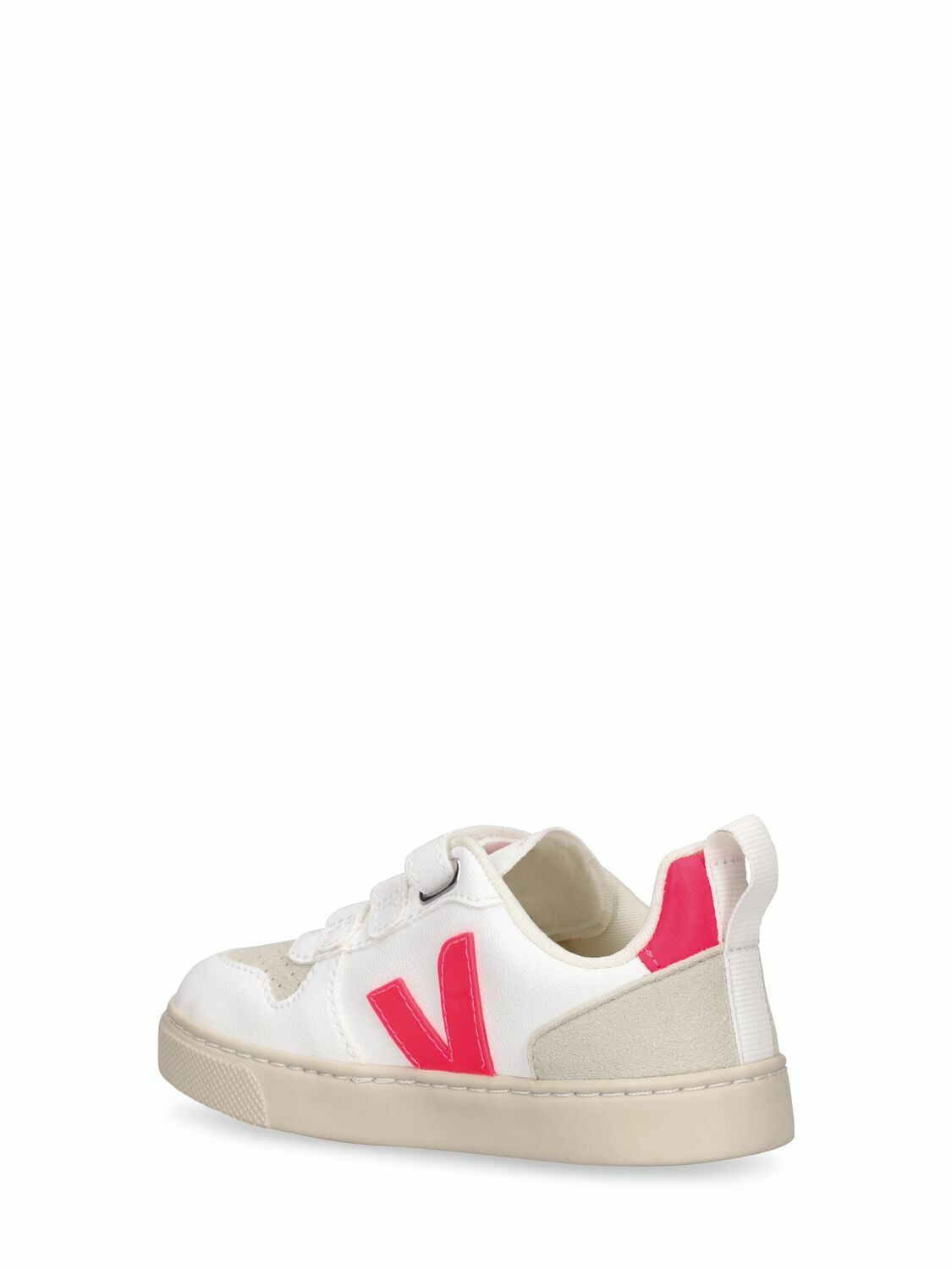 VEJA V-10 Chrome-free Leather Strap Sneakers VEJA