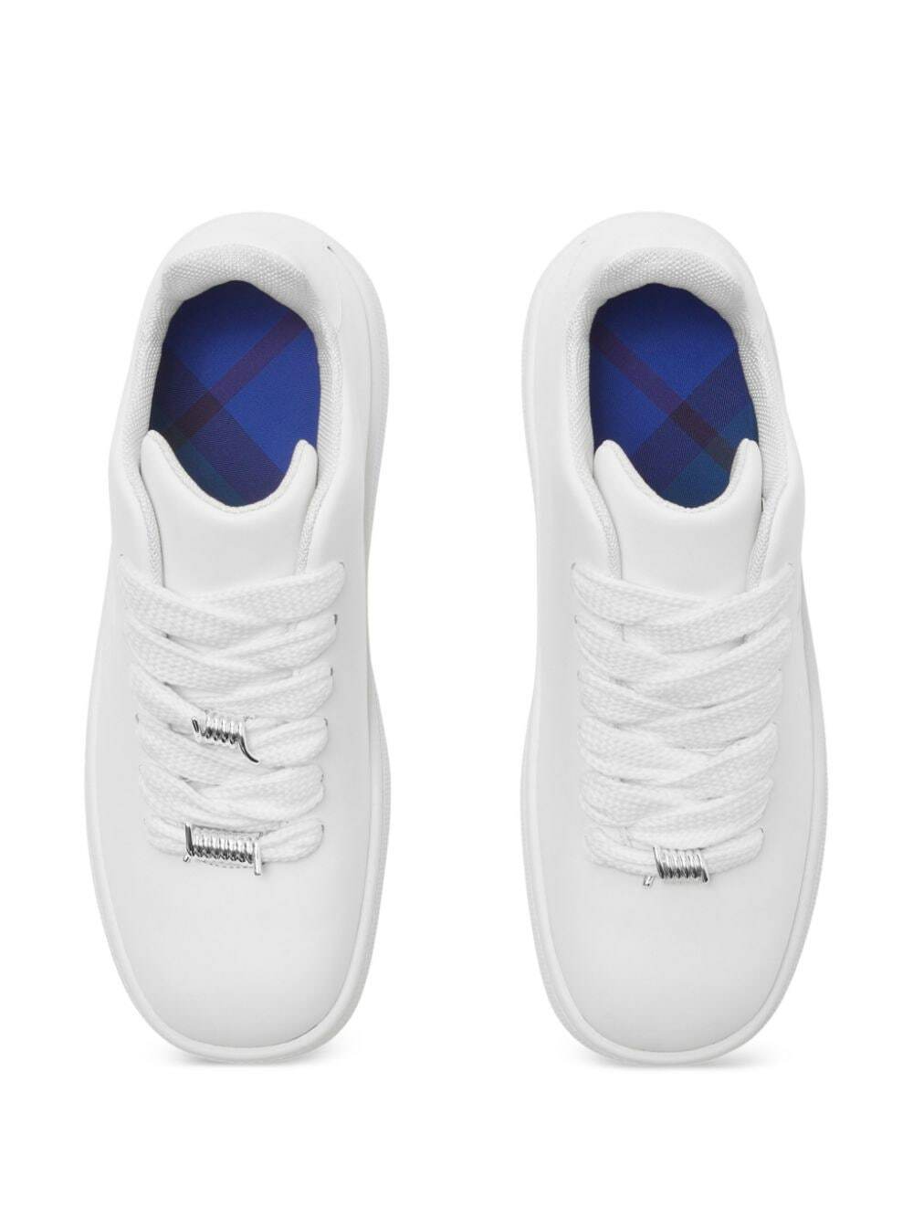 BURBERRY - Box Sneaker In Leather Burberry
