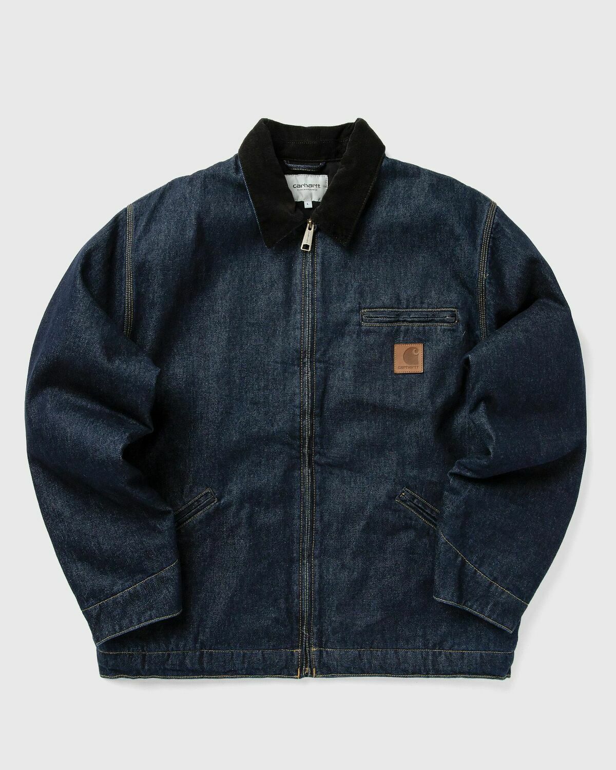 Carhartt WIP OG Detroit Jacket Blue Mens Denim Jacket Carhartt WIP