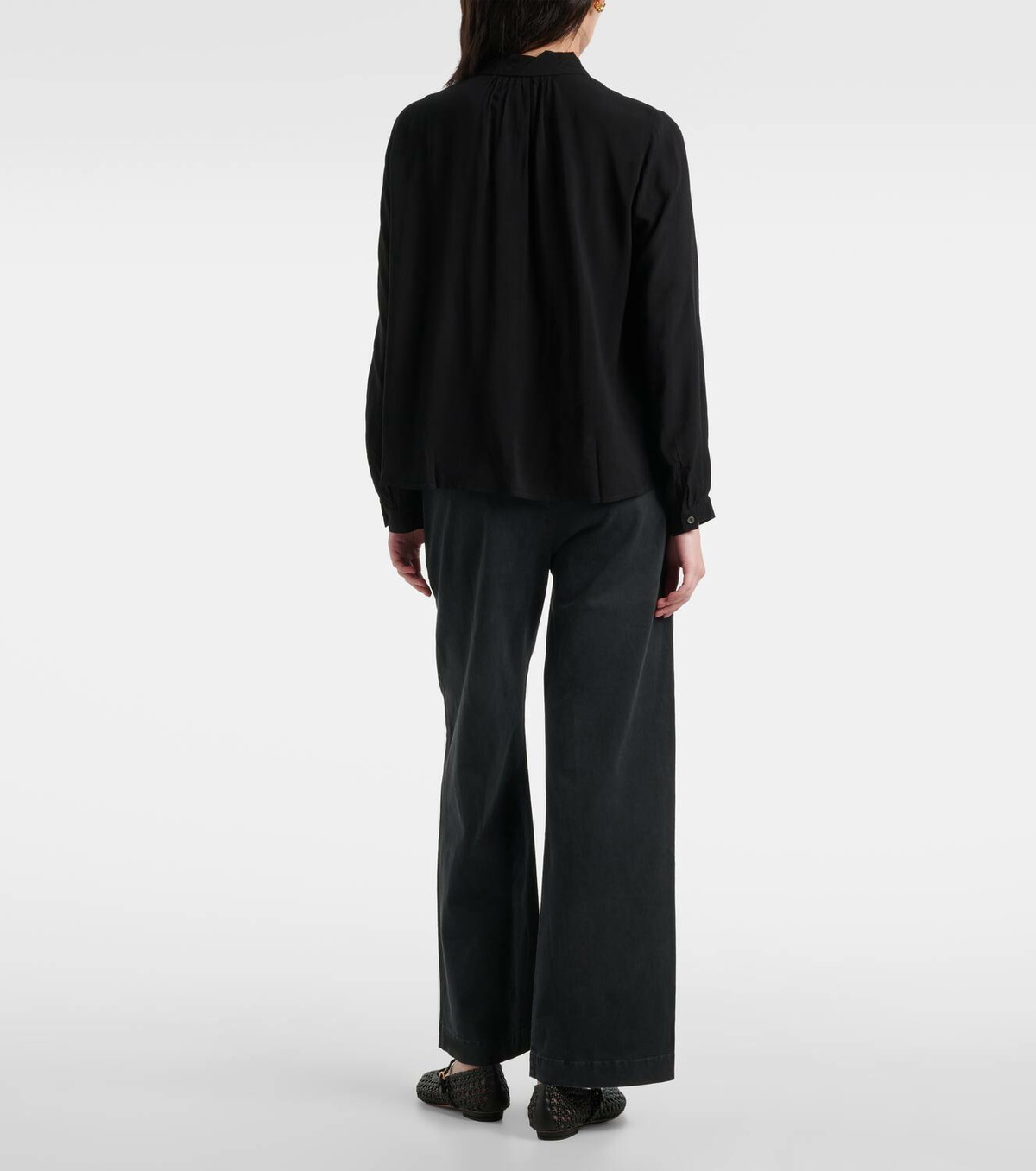 Velvet Gabrielle draped rayon challis blouse Velvet