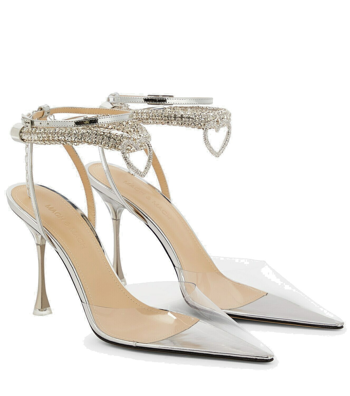 Mach & Mach - Alexa embellished PVC pumps MACH & MACH