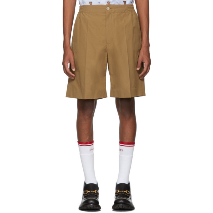 Gucci Tan Poplin Shorts Gucci