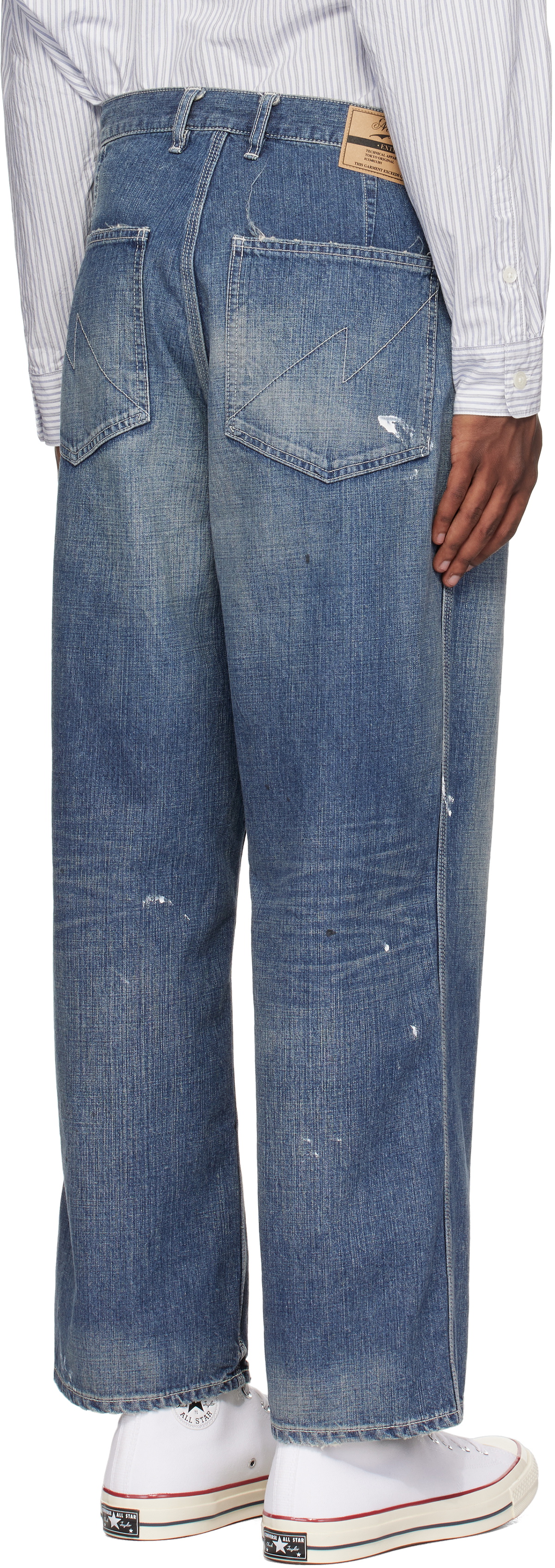Neighborhood Blue Washed Utility Jeans Neighborhood