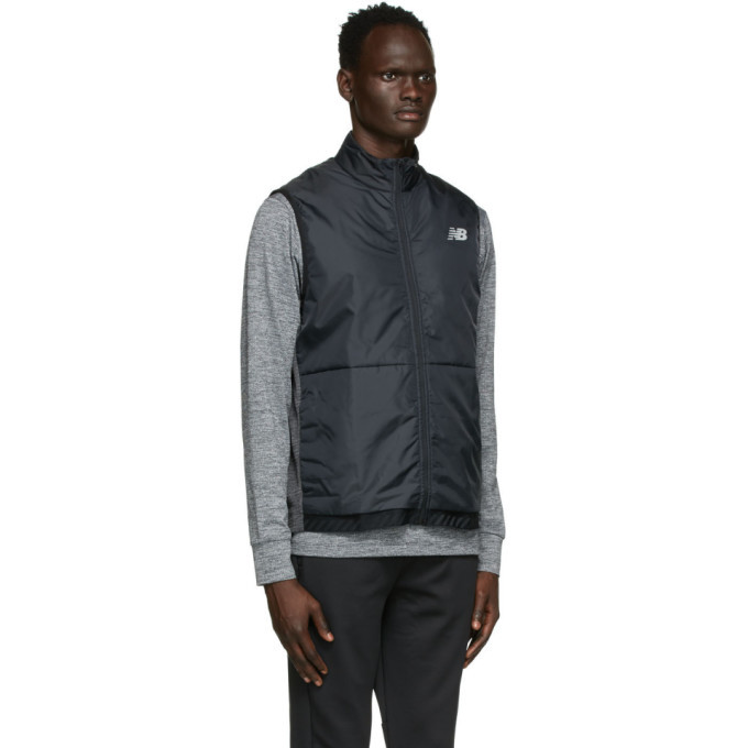 New Balance Black and Grey Impact Run Vest New Balance