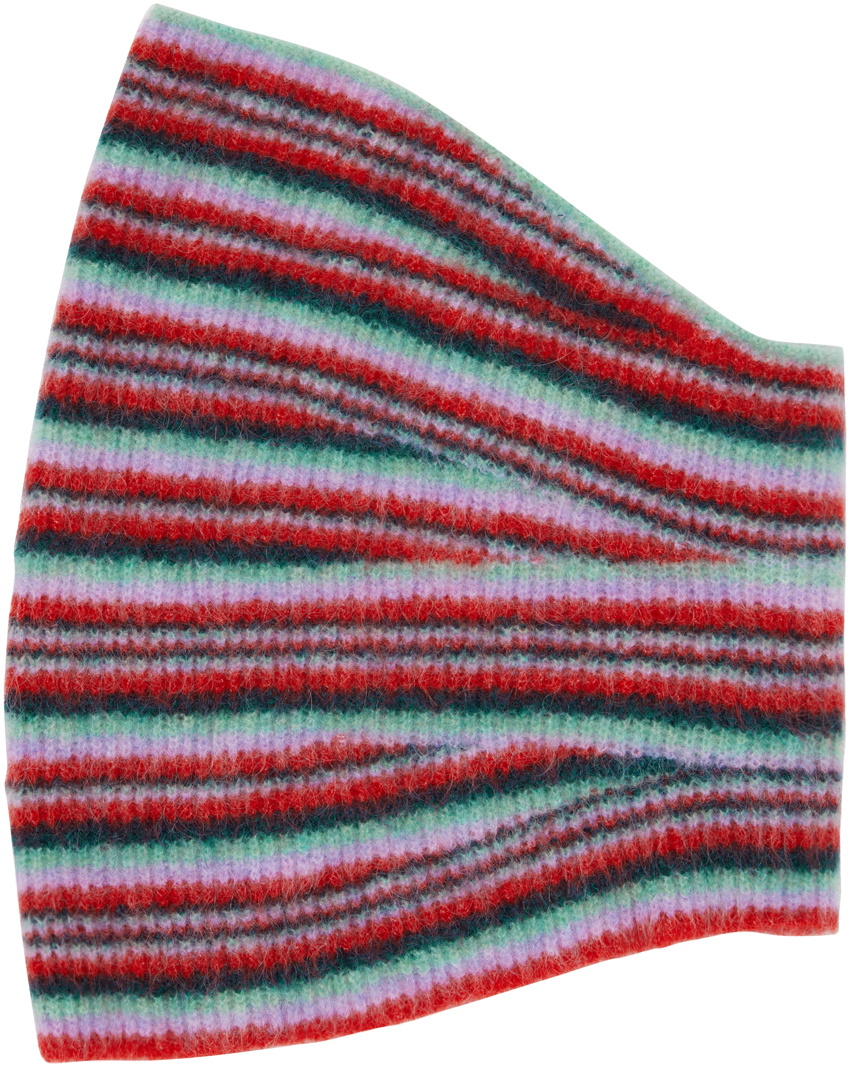 Kiko Kostadinov Red Striped Neck Warmer Kiko Kostadinov