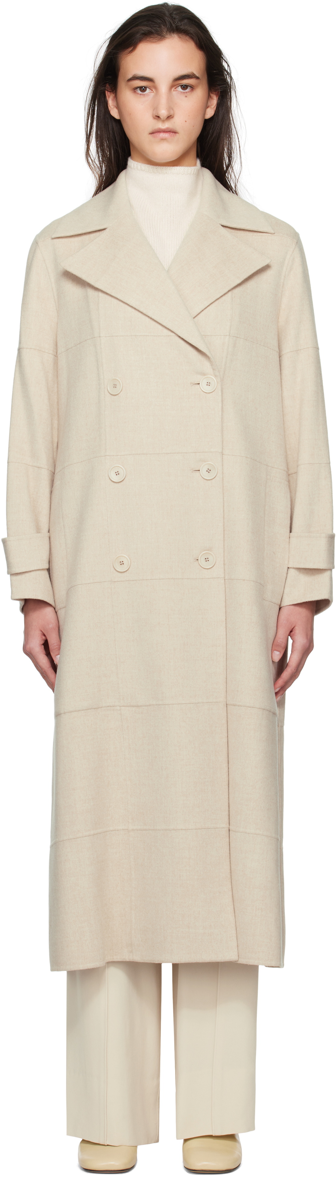 Joseph Beige Light Double Face Animation Merton Coat Joseph