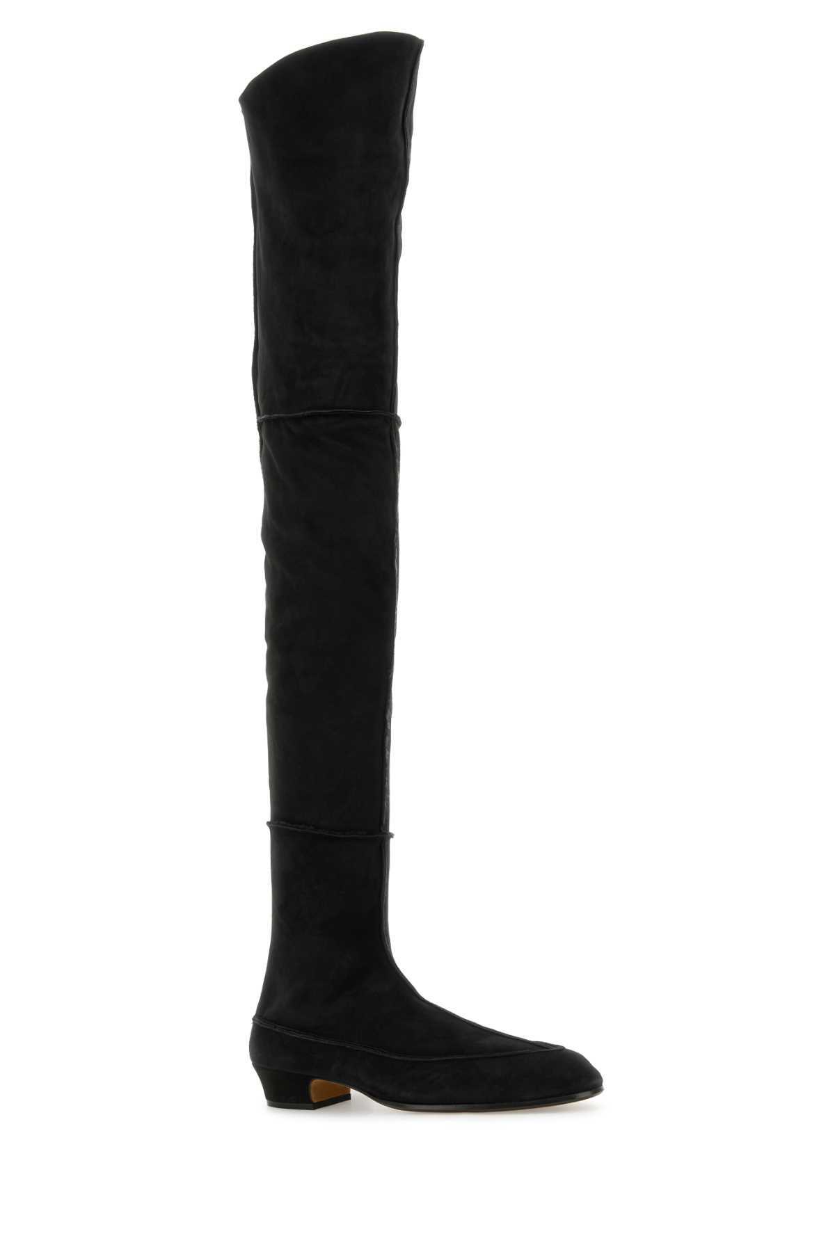 The Row Black Suede Awar 25 Over-the-knee Boots The Row