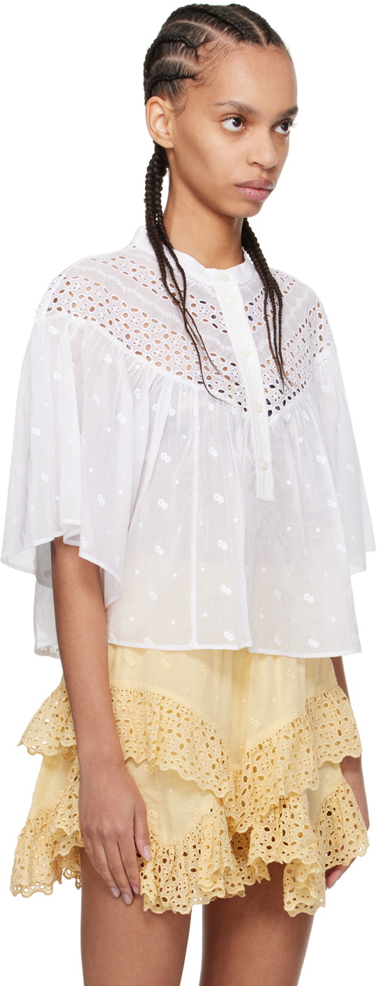 Isabel Marant Etoile White Safi Blouse Isabel Marant Etoile