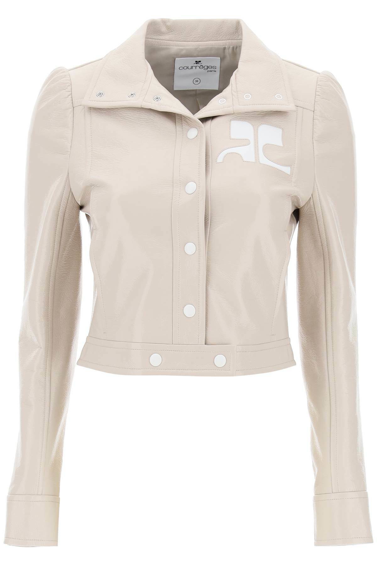 COURREGES re-edition vinyl effect jacket Neutro Courreges