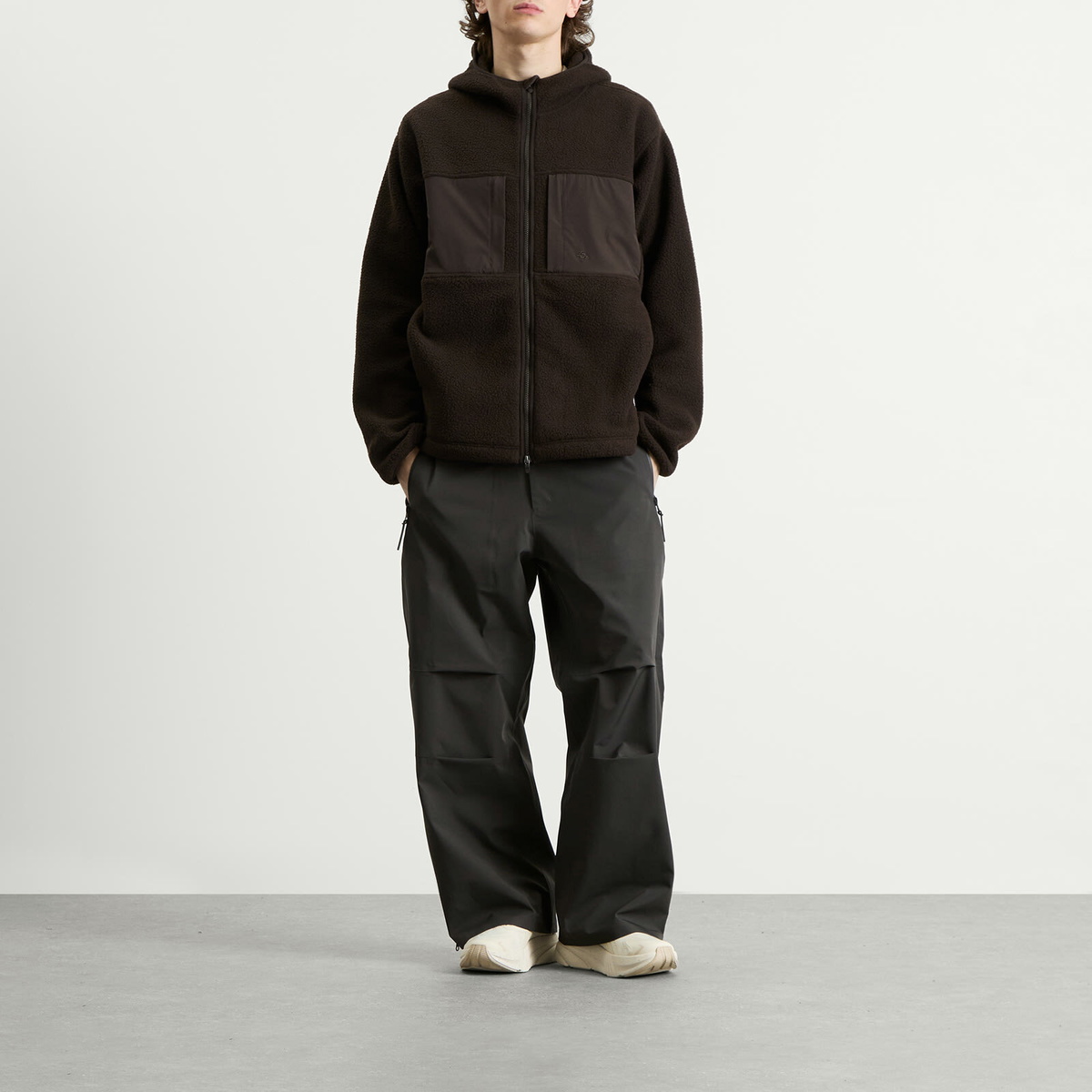 Represent Men's 247 Borg Fleece Jacket in Chocolate Torte Represent