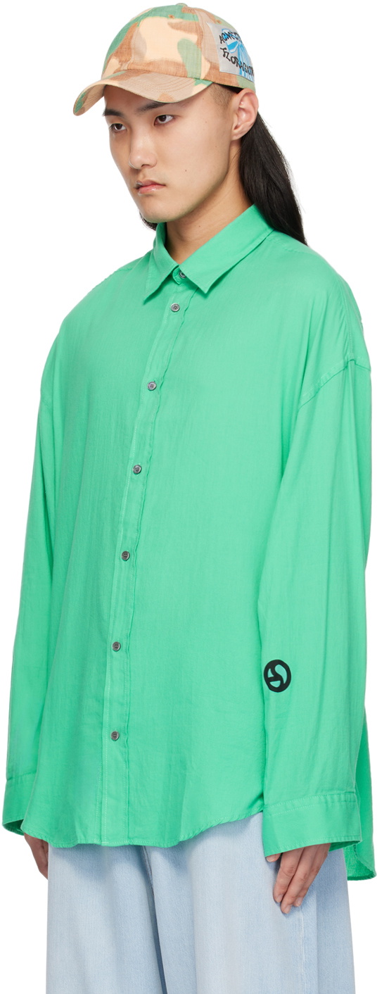 Acne Studios Green Button-Up Shirt Acne Studios