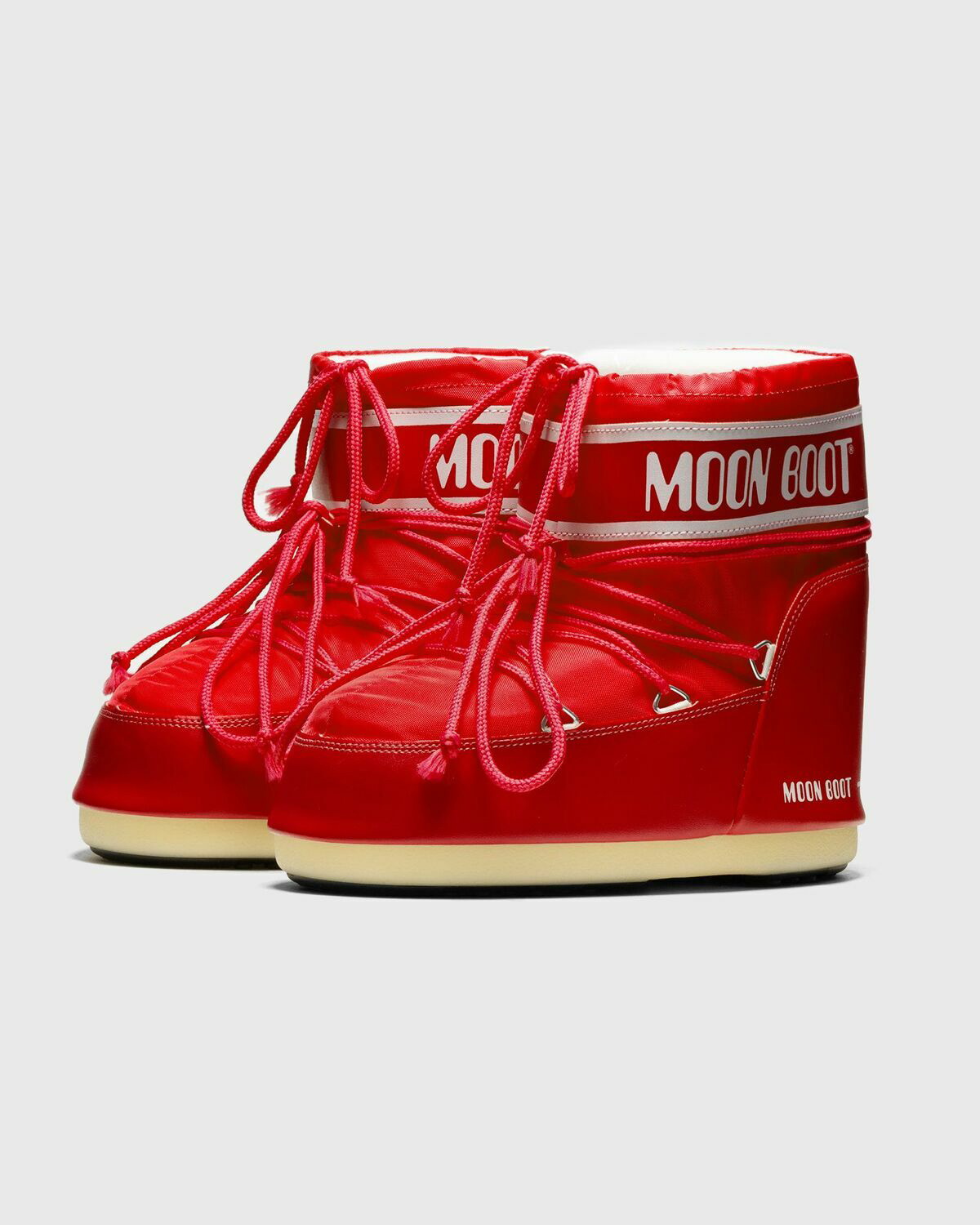 Moon Boot Icon Low Nylon Red Boots Moon Boot