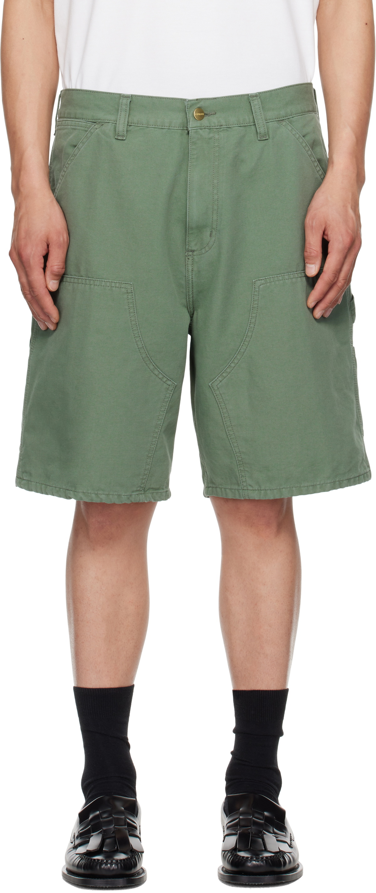 Carhartt Work In Progress Green Double Knee Shorts Carhartt WIP