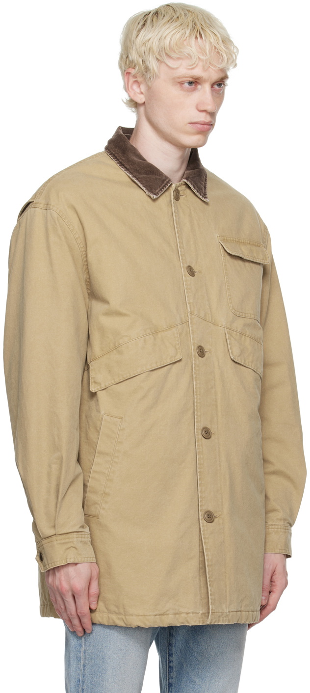 John Elliott Beige Hunting Field Jacket John Elliott