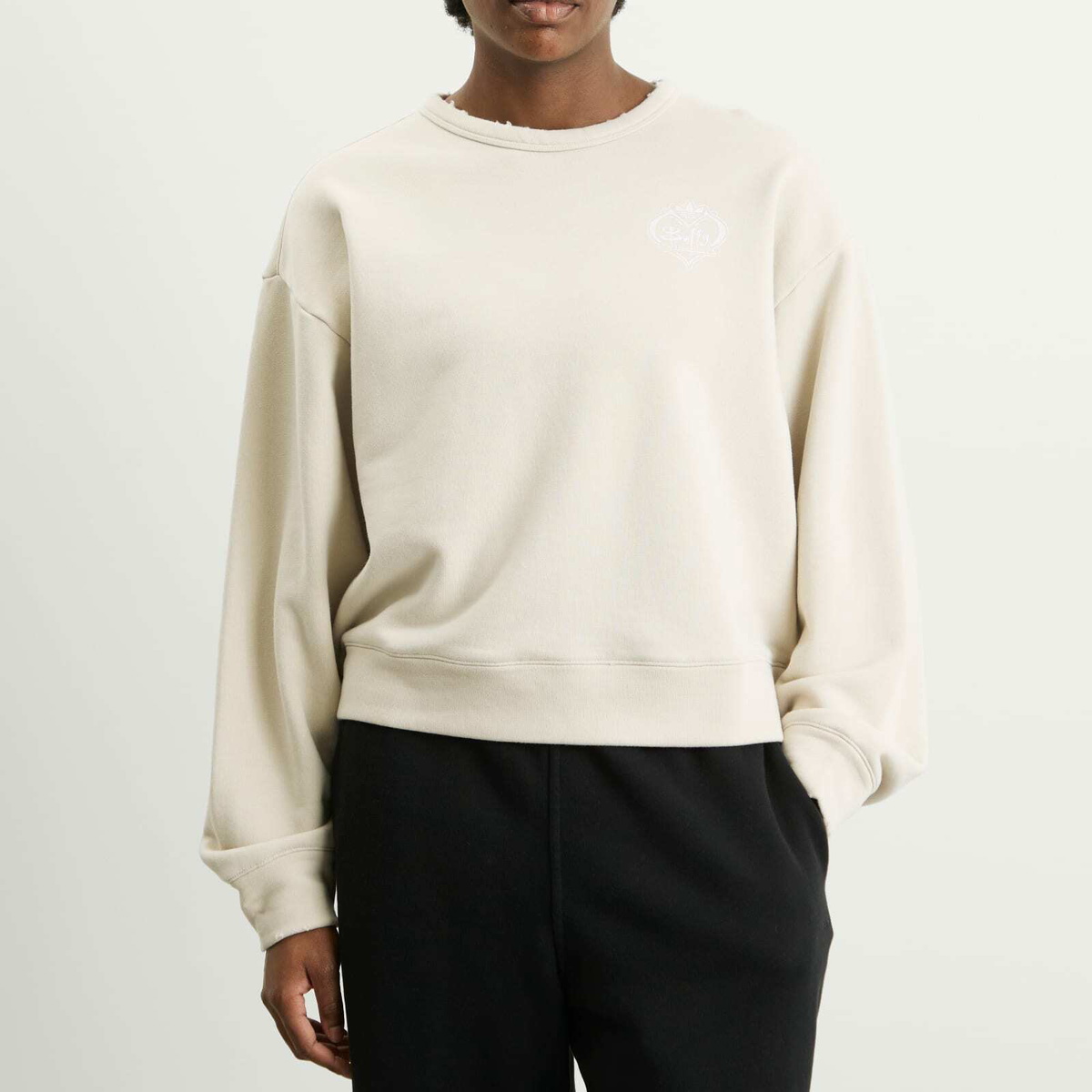 Adidas Women's Buffy Crew in Alumina adidas