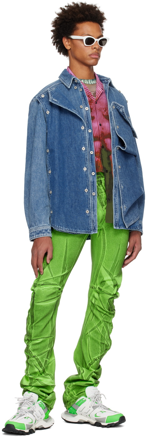 Y/Project SSENSE Exclusive Blue Denim Shirt Y/Project