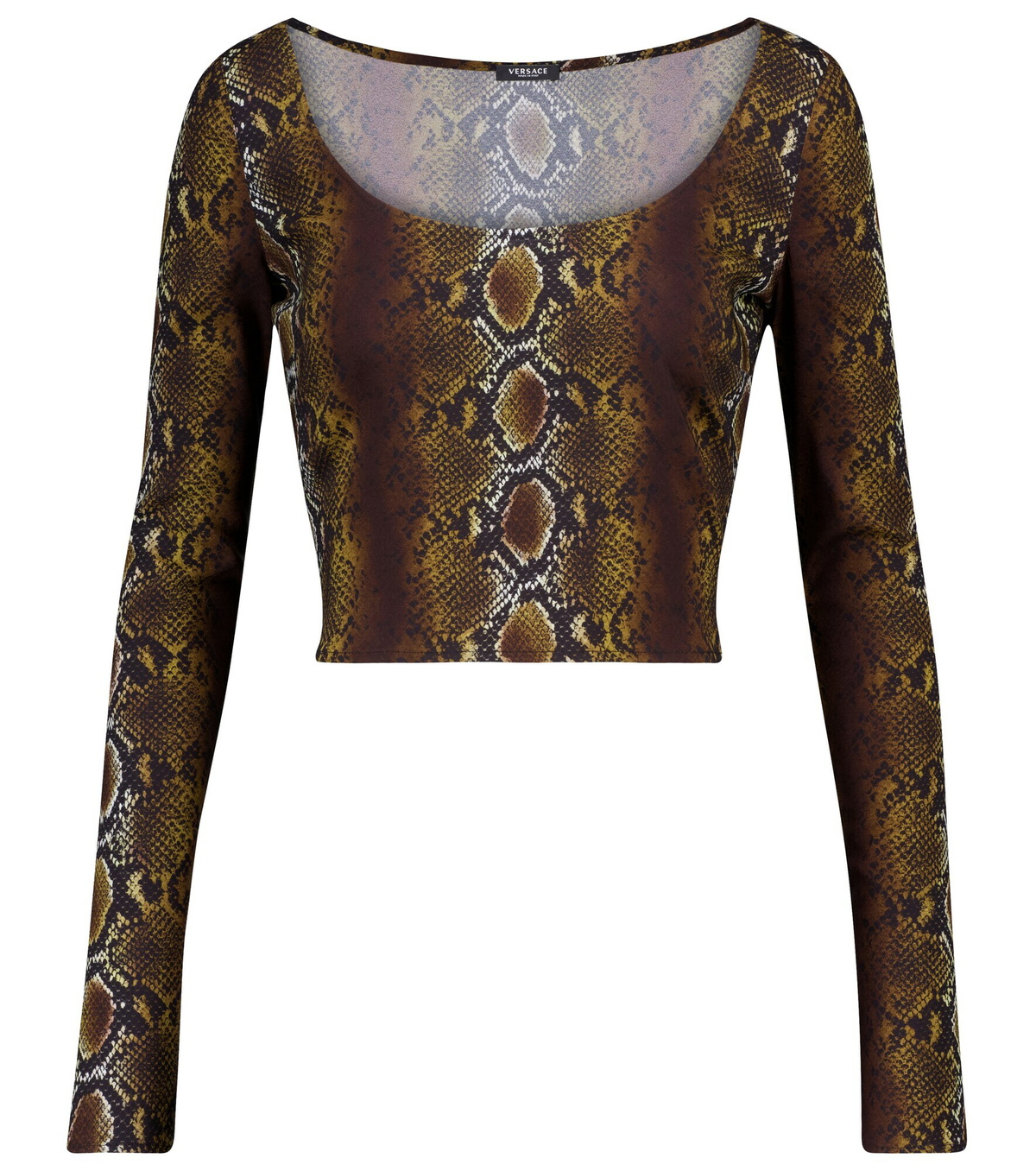 Versace - Snake-print crop top Versace