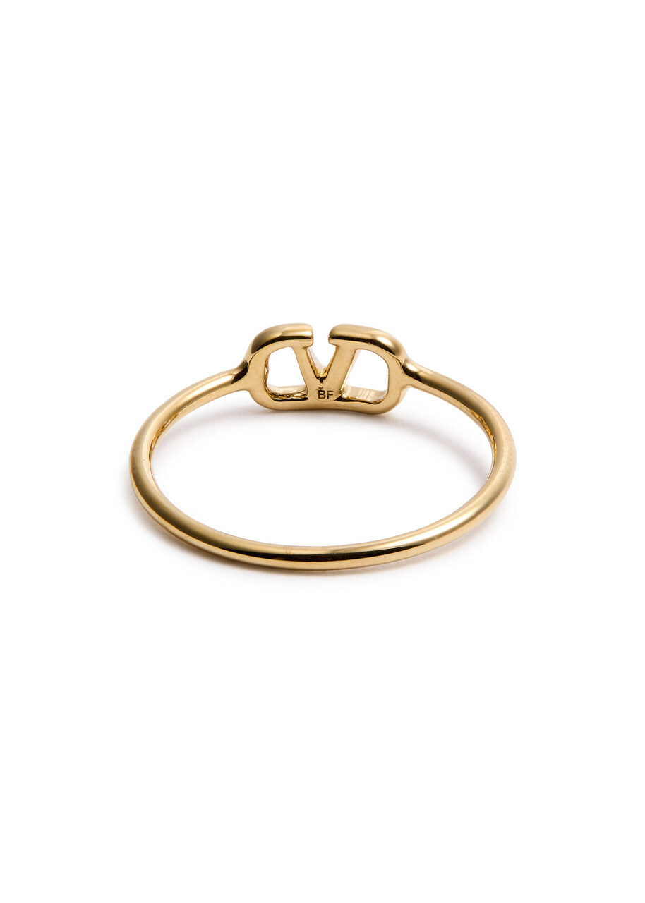 Valentino Garavani VLogo Ring Gold Valentino Garavani
