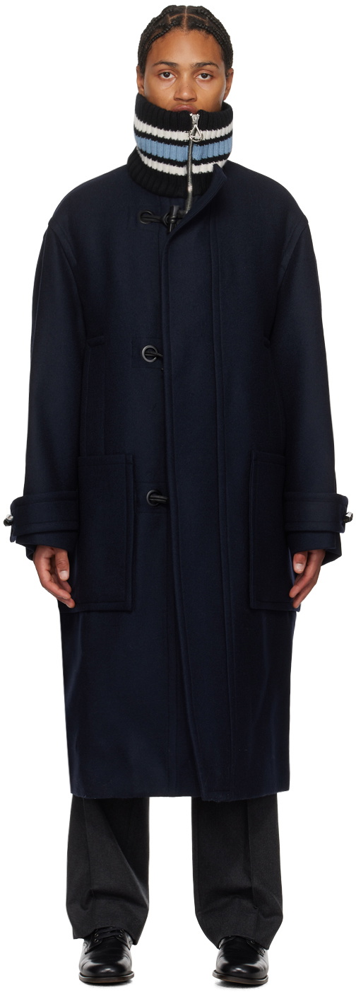 Solid Homme Navy Padded Coat Solid Homme