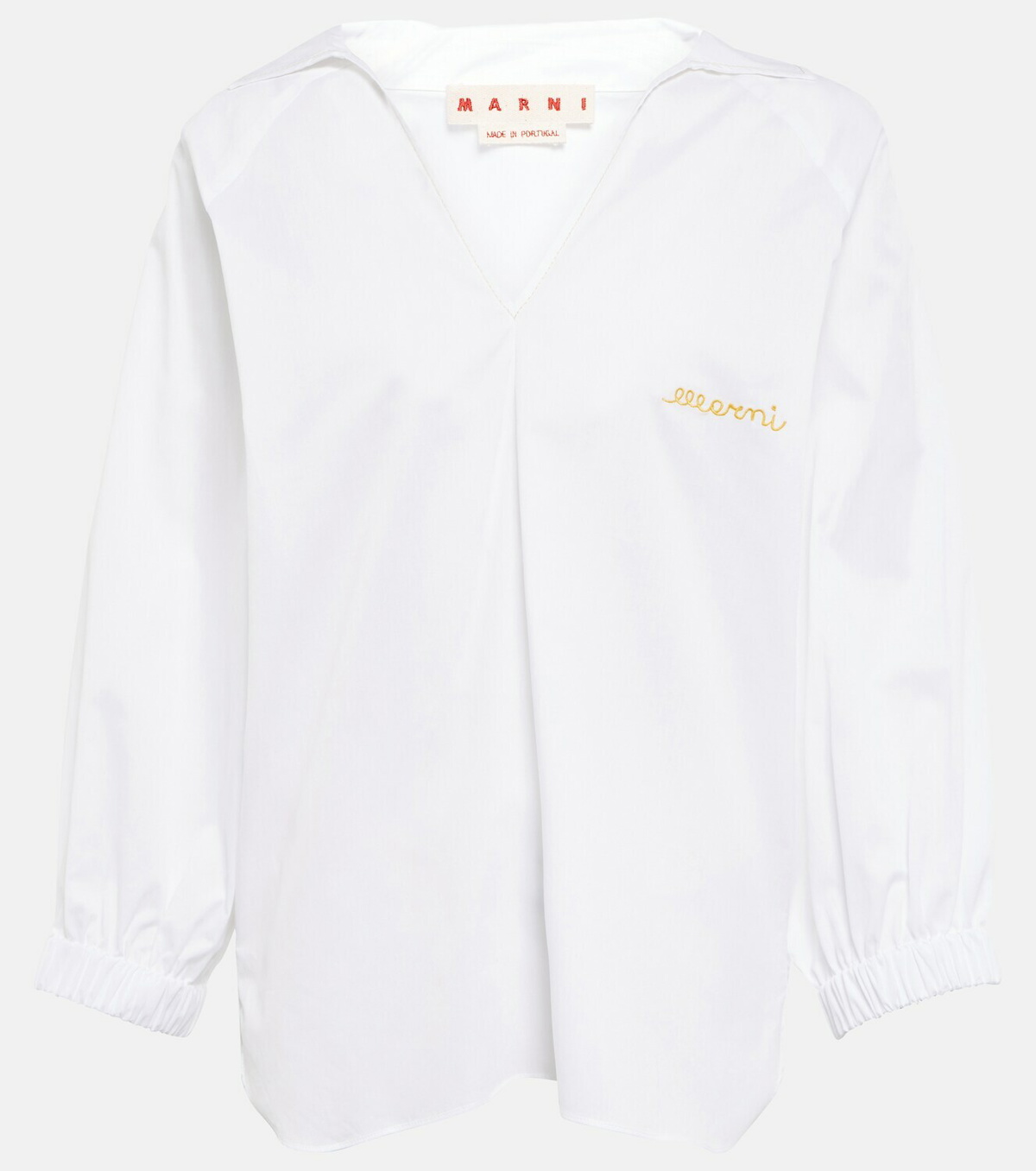 Marni - V-Neck cotton blouse Marni