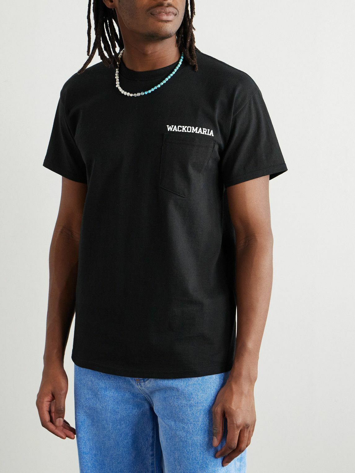 Wacko Maria - Keith Haring Printed Cotton-Jersey T-Shirt - Black Wacko ...